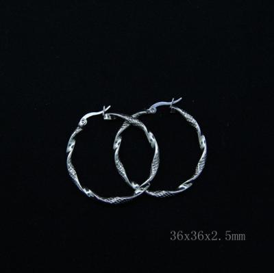 China Classic 316L Stainless Steel Fashion Jewelry Earrings Hoops Earrings LEH33 for sale