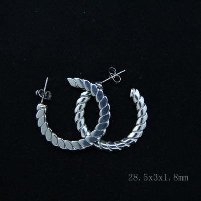 China Classic 316L Stainless Steel Fashion Jewelry Earrings Hoops Earrings LEH31 for sale