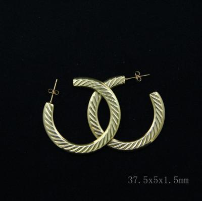 China Classic 316L Stainless Steel Fashion Jewelry Earrings Hoops Earrings LEH29 for sale