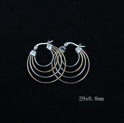 China Classic 316L Stainless Steel Fashion Jewelry Earrings Hoops Earrings LEH09 for sale