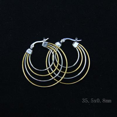 China Classic 316L Stainless Steel Fashion Jewelry Earrings Hoops Earrings LEH08-1 for sale