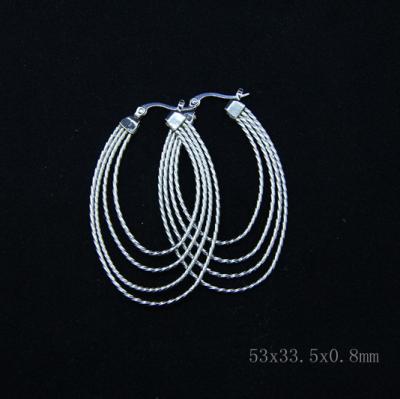 China Classic 316L Stainless Steel Fashion Jewelry Earrings Hoops Earrings LEH03 for sale