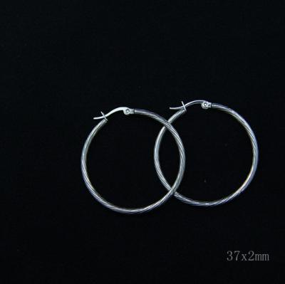 China Classic 316L Stainless Steel Fashion Jewelry Earrings Hoops Earrings LEH62 for sale