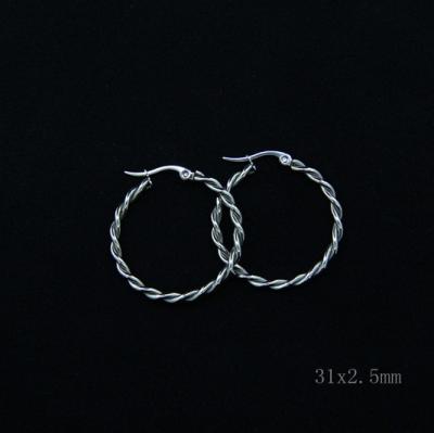 China Classic 316L Stainless Steel Fashion Jewelry Earrings Hoops Earrings LEH64 for sale