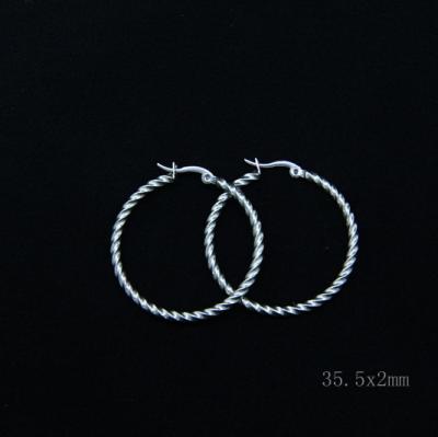 China Classic 316L Stainless Steel Fashion Jewelry Earrings Hoops Earrings LEH63 for sale