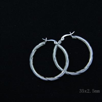 China Classic 316L Stainless Steel Fashion Jewelry Earrings Hoops Earrings LEH61 for sale