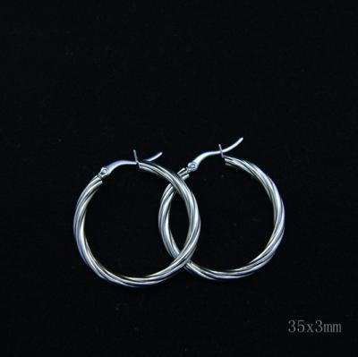 China Classic 316L Stainless Steel Fashion Jewelry Earrings Hoops Earrings LEH60 for sale