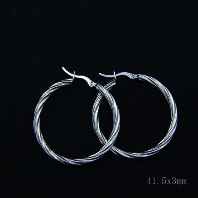 China Classic 316L Stainless Steel Fashion Jewelry Earrings Hoops Earrings LEH59 for sale