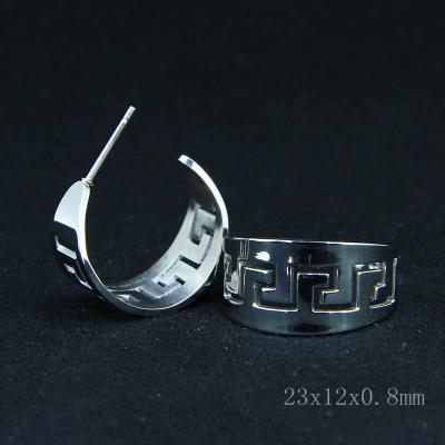 China Classic 316L Stainless Steel Fashion Jewelry Earrings Hoops Earrings LEH107 for sale