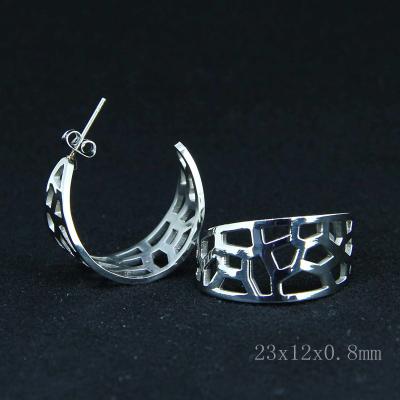 China Classic 316L Stainless Steel Fashion Jewelry Earrings Hoops Earrings LEH110 for sale