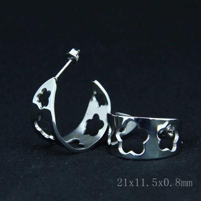 China Classic 316L Stainless Steel Fashion Jewelry Earrings Hoops Earrings LEH108 for sale