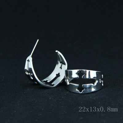 China Classic 316L Stainless Steel Fashion Jewelry Earrings Hoops Earrings LEH106 for sale