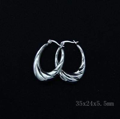 China Classic 316L Stainless Steel Fashion Jewelry Earrings Hoops Earrings LEH92 for sale