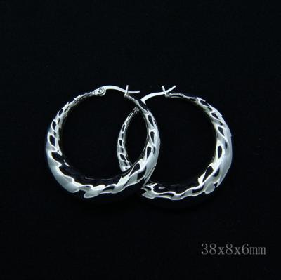China Classic 316L Stainless Steel Fashion Jewelry Earrings Hoops Earrings LEH94 for sale