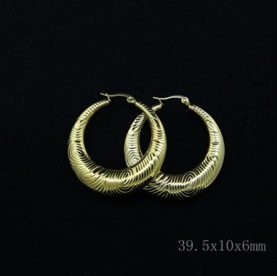 China Classic 316L Stainless Steel Fashion Jewelry Earrings Hoops Earrings LEH83-2 for sale