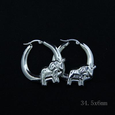 China Classic 316L Stainless Steel Fashion Jewelry Earrings Hoops Earrings LEH84 for sale