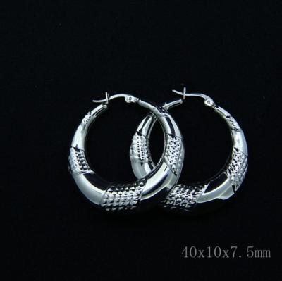 China Classic 316L Stainless Steel Fashion Jewelry Earrings Hoops Earrings LEH85 for sale