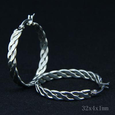 China Classic 316L Stainless Steel Fashion Jewelry Earrings Hoops Earrings LEH173 for sale