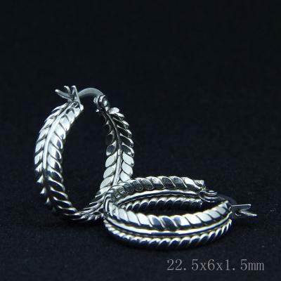 China Classic 316L Stainless Steel Fashion Jewelry Earrings Hoops Earrings LEH170 for sale