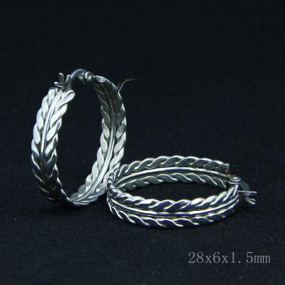 China Classic 316L Stainless Steel Fashion Jewelry Earrings Hoops Earrings LEH169 for sale