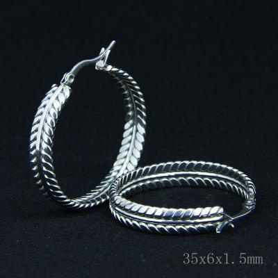 China Classic 316L Stainless Steel Fashion Jewelry Earrings Hoops Earrings LEH168 for sale