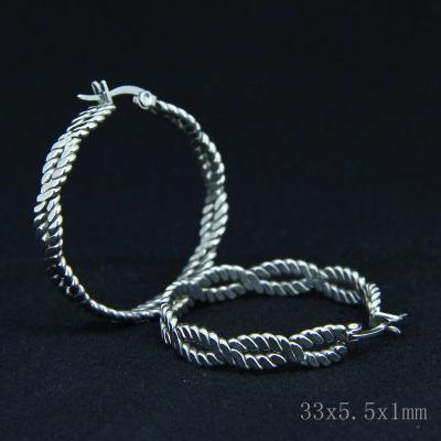 China Classic 316L Stainless Steel Fashion Jewelry Earrings Hoops Earrings LEH162 for sale