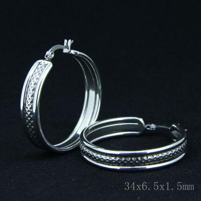 China Classic 316L Stainless Steel Fashion Jewelry Earrings Hoops Earrings LEH164 for sale
