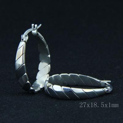 China Classic 316L Stainless Steel Fashion Jewelry Earrings Hoops Earrings LEH159 for sale