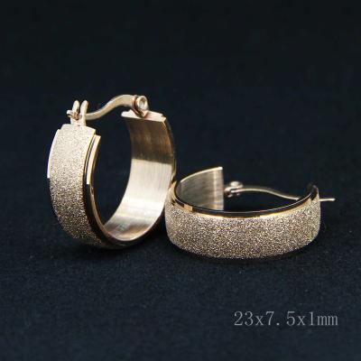 China Classic 316L Stainless Steel Fashion Jewelry Earrings Hoops Earrings LEH152 for sale
