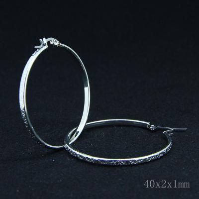 China Classic 316L Stainless Steel Fashion Jewelry Earrings Hoops Earrings LEH148 for sale