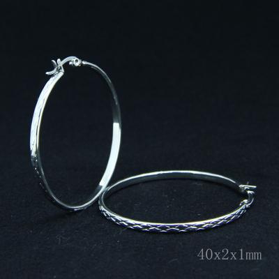 China Classic 316L Stainless Steel Fashion Jewelry Earrings Hoops Earrings LEH147 for sale