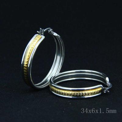 China Classic 316L Stainless Steel Fashion Jewelry Earrings Hoops Earrings LEH136 for sale