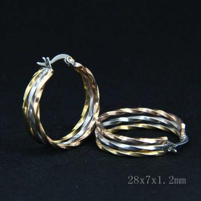 China Classic 316L Stainless Steel Fashion Jewelry Earrings Hoops Earrings LEH126 for sale