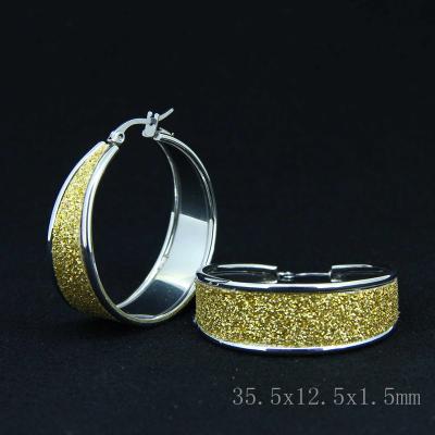 China Classic 316L Stainless Steel Fashion Jewelry Earrings Hoops Earrings LEH130 for sale