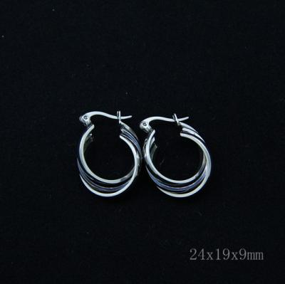 China Classic 316L Stainless Steel Fashion Jewelry Earrings Hoops Earrings LEH121 for sale