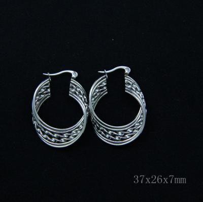 China Classic 316L Stainless Steel Fashion Jewelry Earrings Hoops Earrings LEH125 for sale