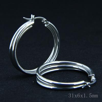 China Classic 316L Stainless Steel Fashion Jewelry Earrings Hoops Earrings LEH123 for sale