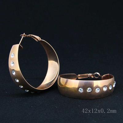 China Classic 316L Stainless Steel Fashion Jewelry Earrings Hoops Earrings LEH118-2 for sale