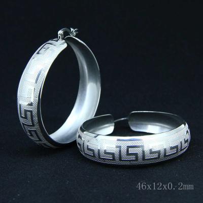 China Classic 316L Stainless Steel Fashion Jewelry Earrings Hoops Earrings LEH115 for sale