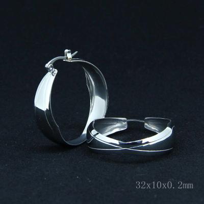 China Classic 316L Stainless Steel Fashion Jewelry Earrings Hoops Earrings LEH113 for sale