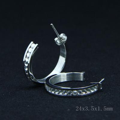 China Classic 316L Stainless Steel Fashion Jewelry Earrings Hoops Earrings LEH180-1 for sale