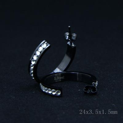 China Classic 316L Stainless Steel Fashion Jewelry Earrings Hoops Earrings LEH180-3 for sale