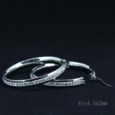 China Classic 316L Stainless Steel Fashion Jewelry Earrings Hoops Earrings LEH183 for sale