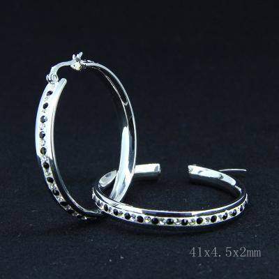 China Classic 316L Stainless Steel Fashion Jewelry Earrings Hoops Earrings LEH184 for sale