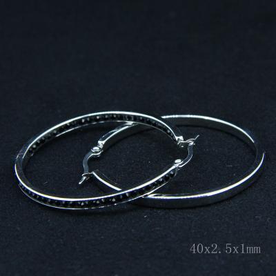 China Classic 316L Stainless Steel Fashion Jewelry Earrings Hoops Earrings LEH185 for sale