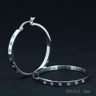 China Classic 316L Stainless Steel Fashion Jewelry Earrings Hoops Earrings LEH187 for sale