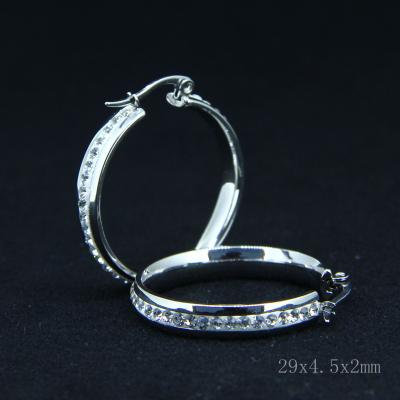 China Classic 316L Stainless Steel Fashion Jewelry Earrings Hoops Earrings LEH182 for sale