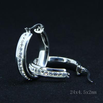China Classic 316L Stainless Steel Fashion Jewelry Earrings Hoops Earrings LEH181-1 for sale
