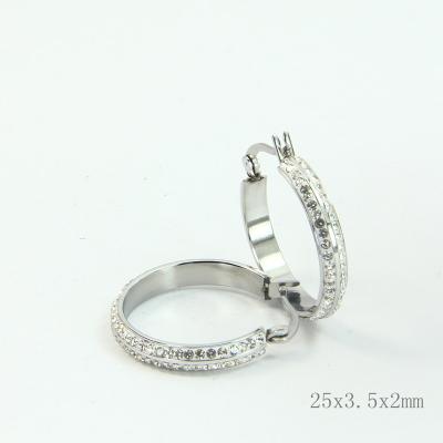 China Classic 316L Stainless Steel Fashion Jewelry Earrings Hoops Earrings LEH190 for sale