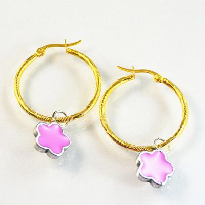 China Classic 316L Stainless Steel Fashion Jewelry Earrings Hoops Earrings LEH191-1 for sale